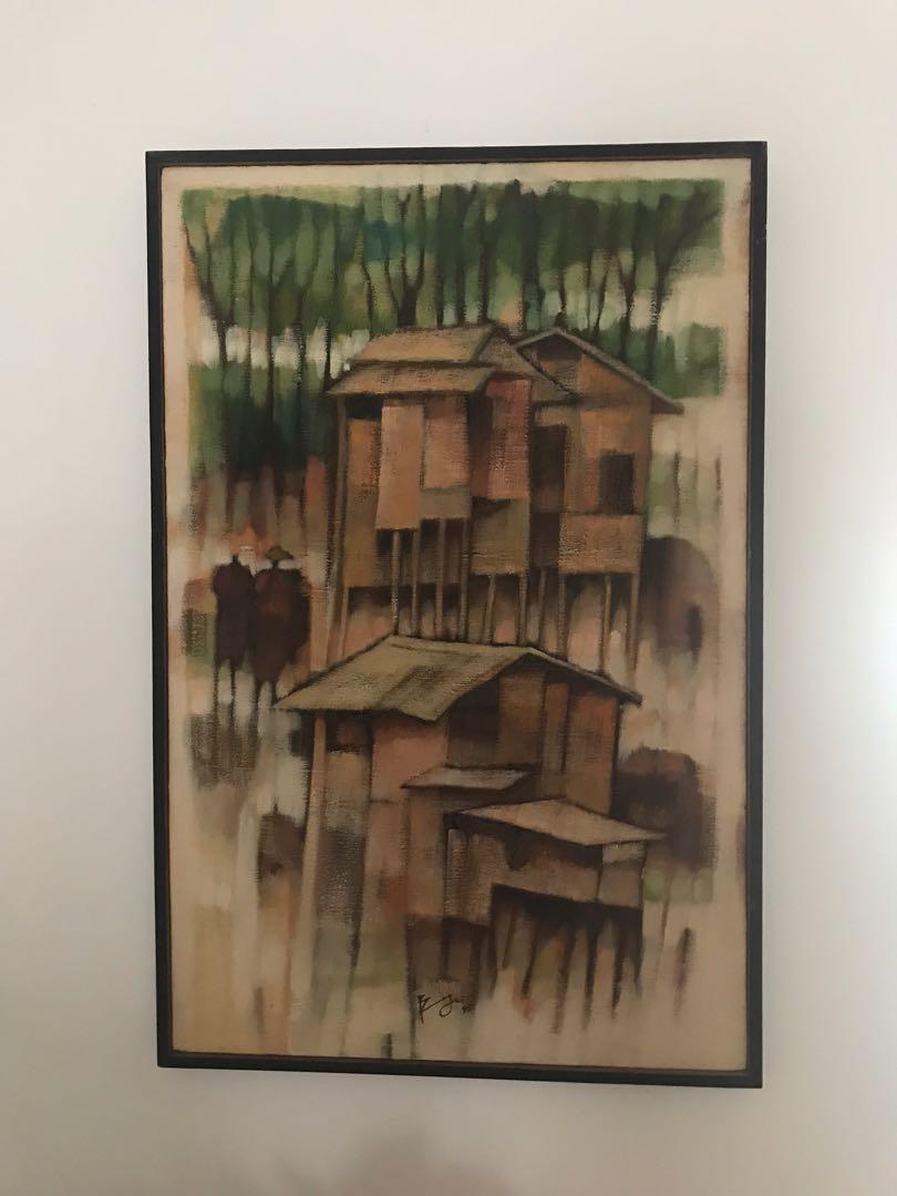 Myanmar Collage Paintings by Mo Ji, Hobbies & Toys, Stationery & Craft ...