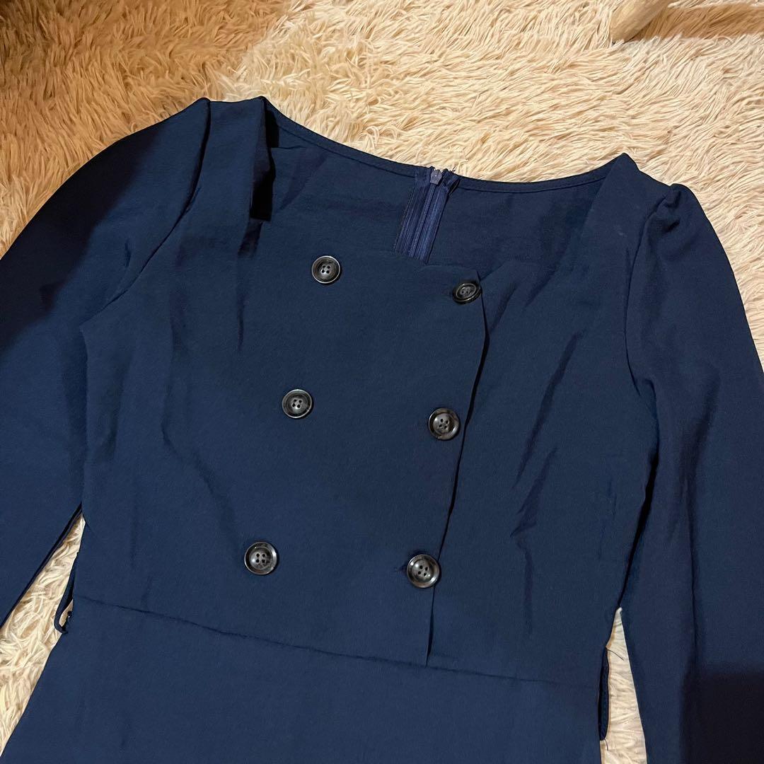 Navy blue smart casual dress, Women's Fashion, Dresses & Sets, Dresses ...