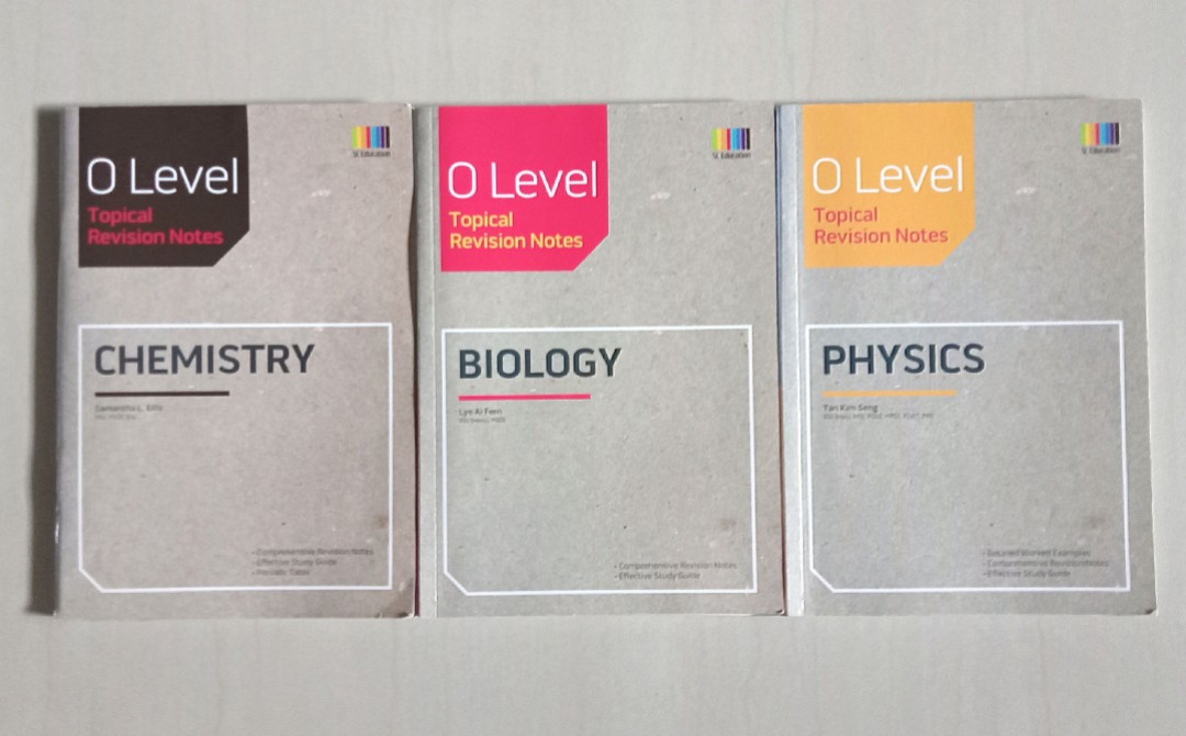 All 3 O Level Science Quick Revision Notes, Hobbies & Toys, Books ...