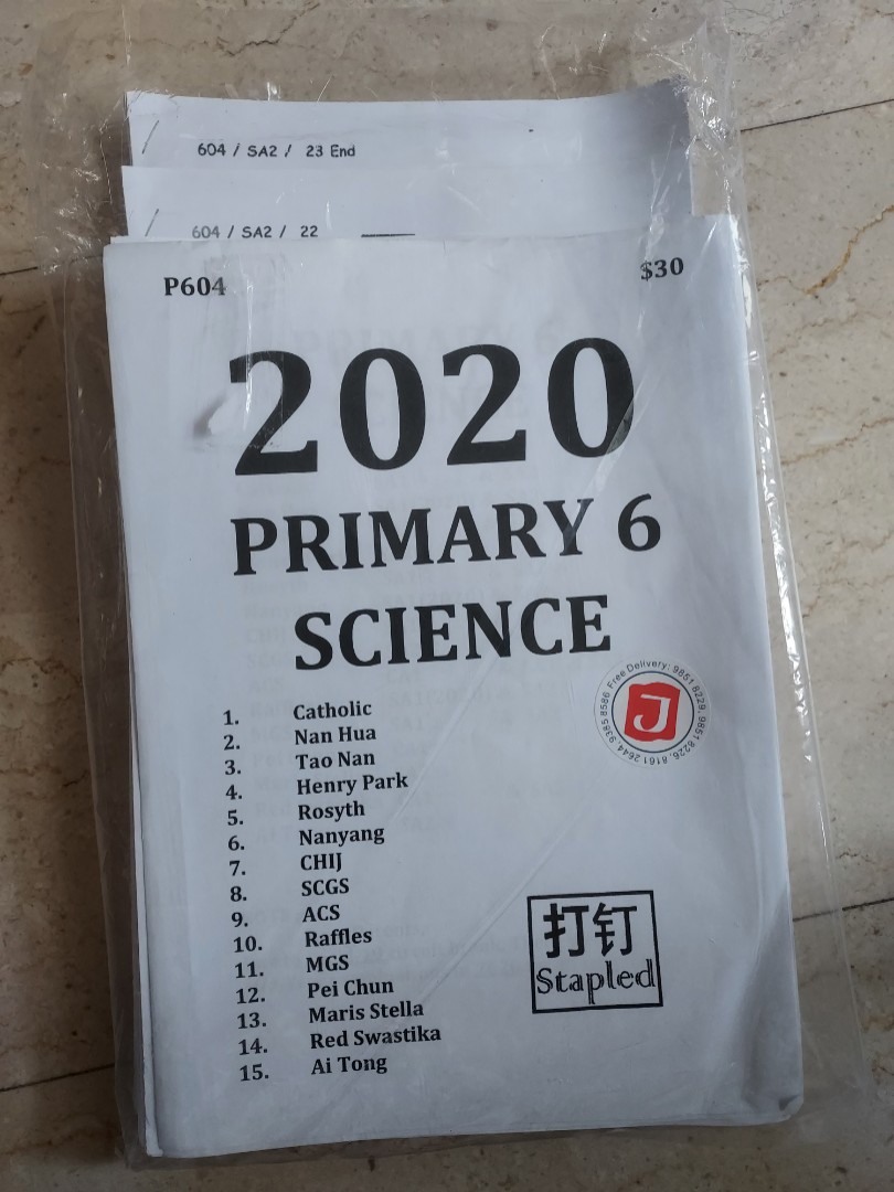 P6 Science 2020 Assessment Paper, Hobbies & Toys, Books & Magazines ...