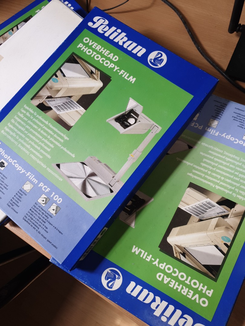 Pelikan overhead photocopy film plastic sheet for binding, Hobbies ...