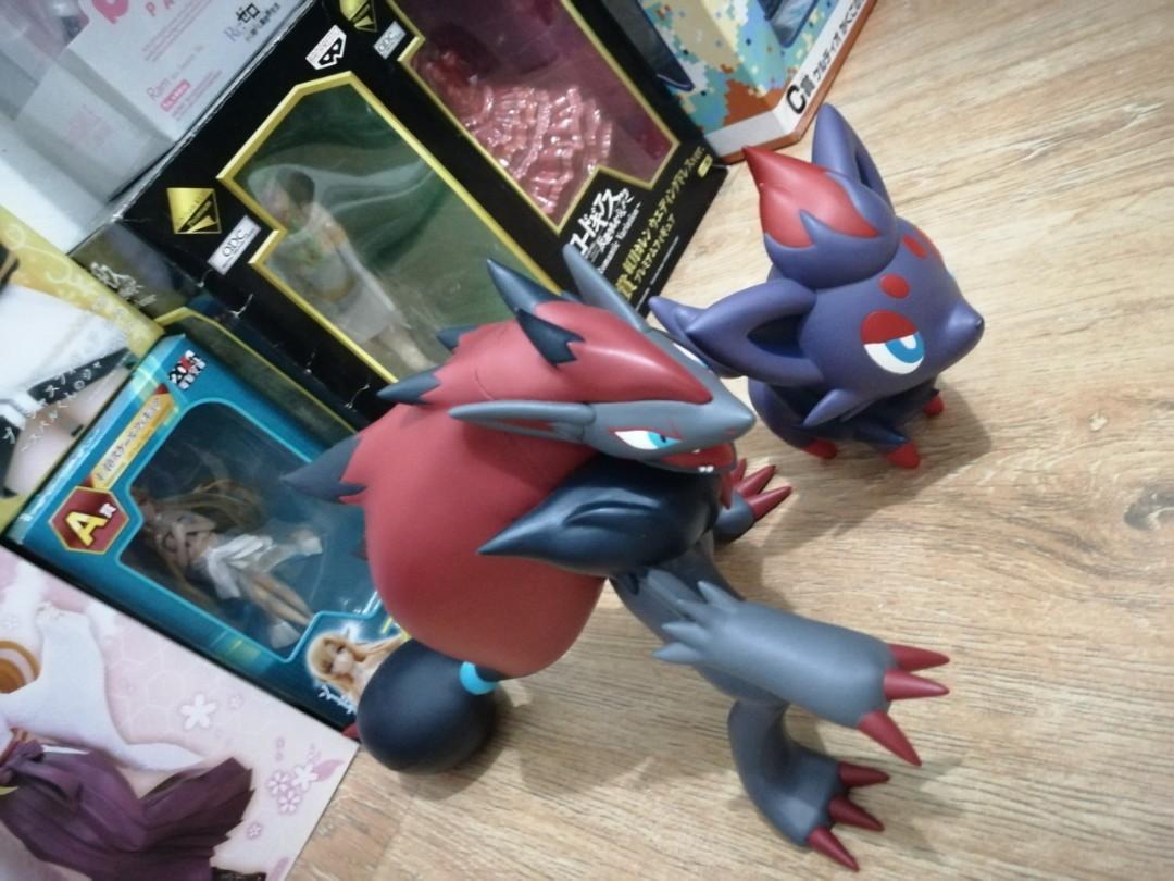 Pokemon Figure Zorua and Zoroark, Hobbies & Toys, Toys & Games on Carousell