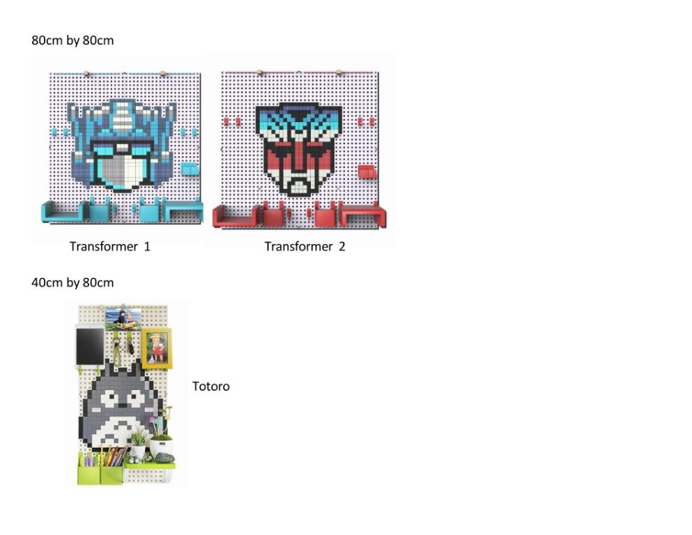 (Pre-Order) Pegboard Wall with many racks, hooks on it (Customizable ...