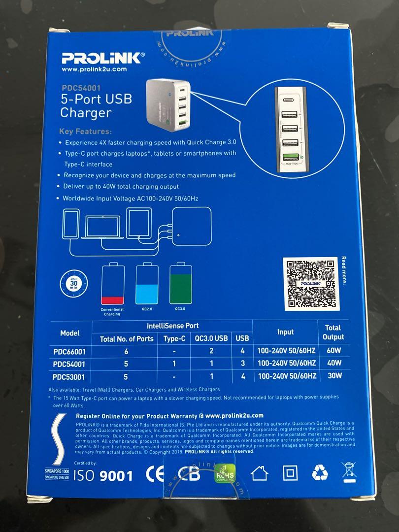 Proline 5-Port USB charger, Mobile Phones & Gadgets, Mobile & Gadget ...