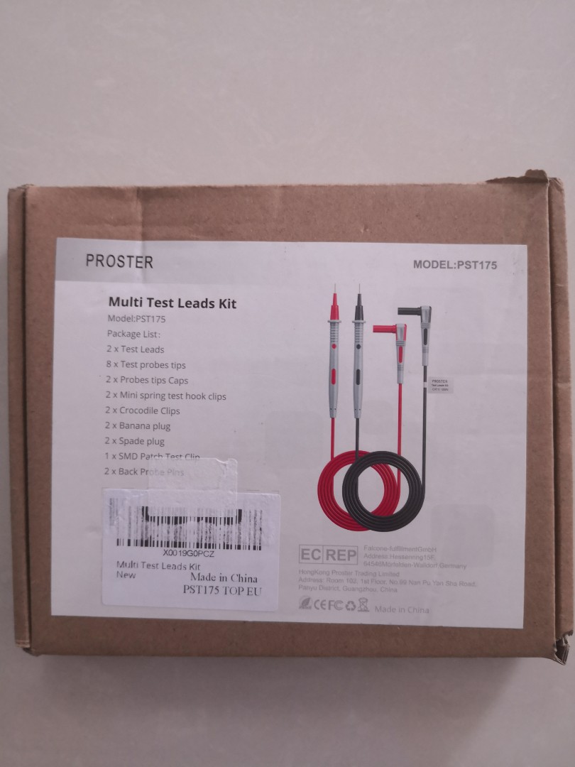 PROSTER Multi Test Leads Kit (Multimeter Probes, Spring Test Hook Clip ...