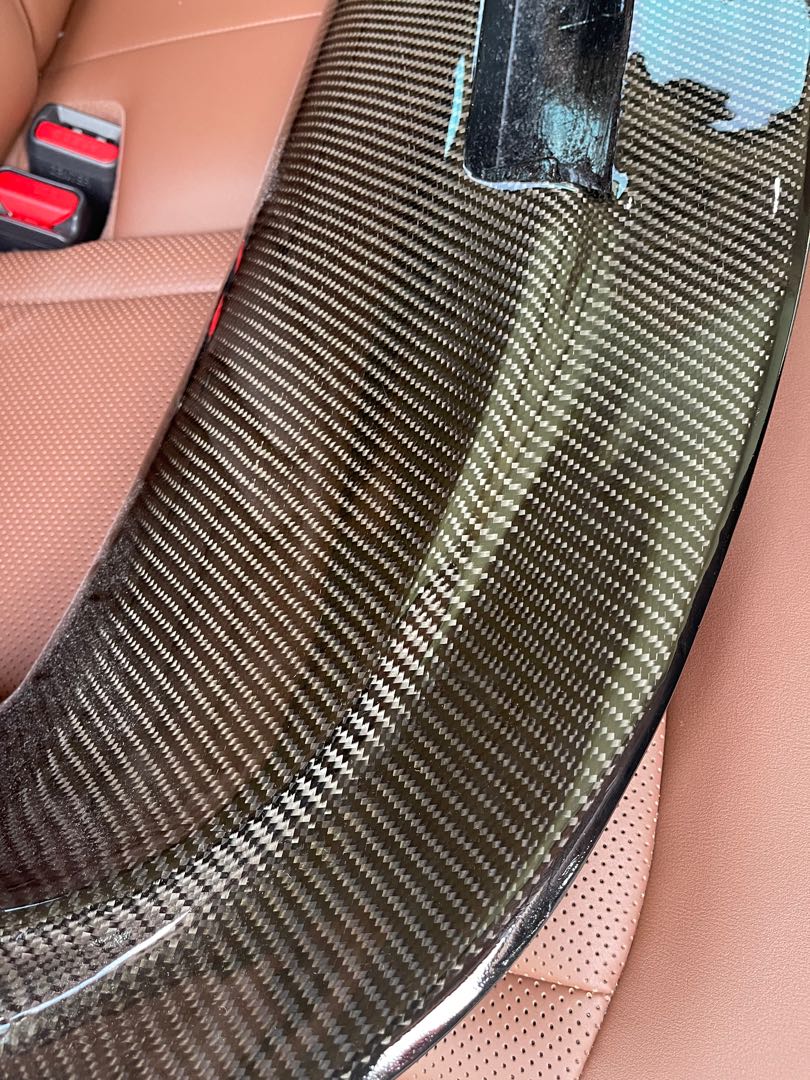 R3 spoiler for satria GTi carbon fiber CF, Auto Accessories on Carousell