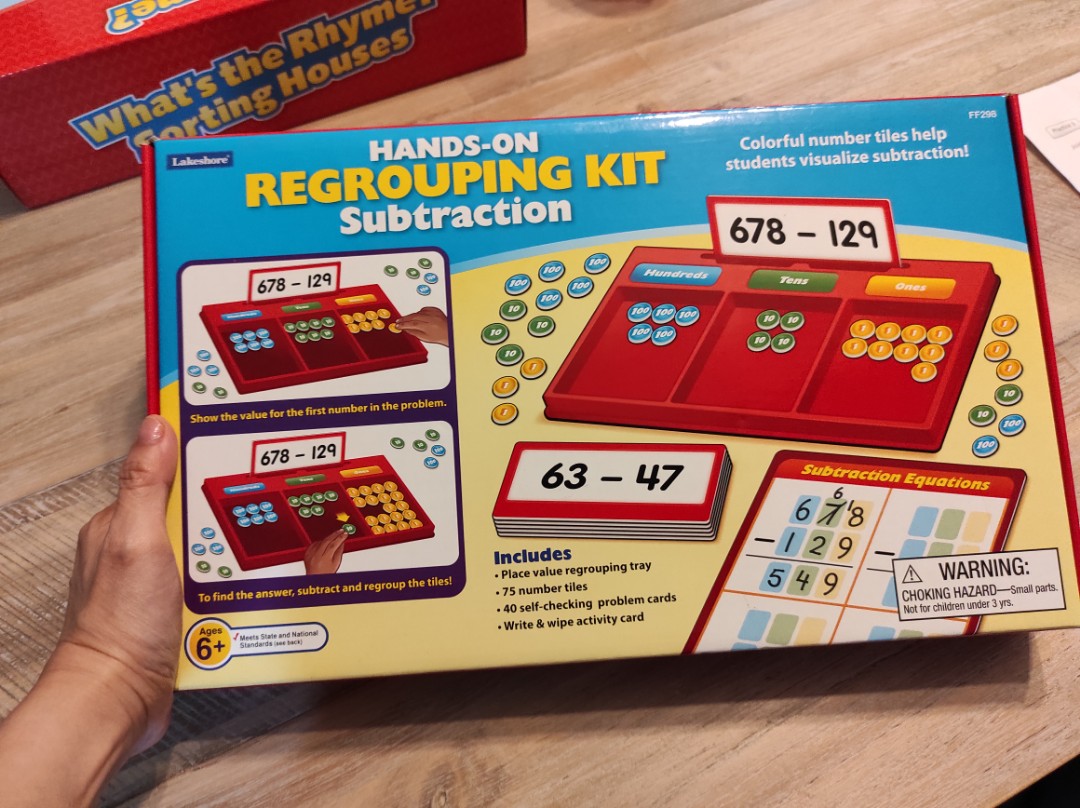 Regrouping Subtraction Kit, Hobbies & Toys, Toys & Games on Carousell