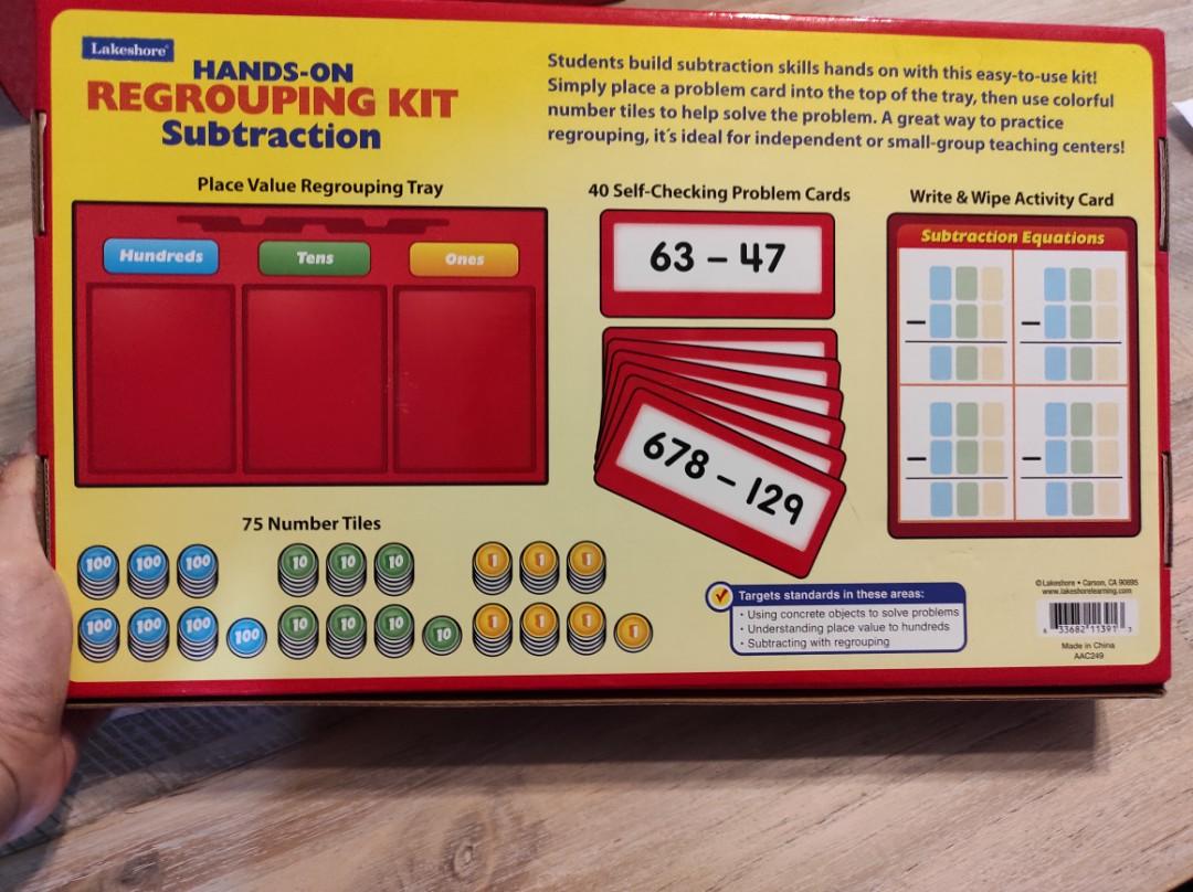 Regrouping Subtraction Kit, Hobbies & Toys, Toys & Games on Carousell