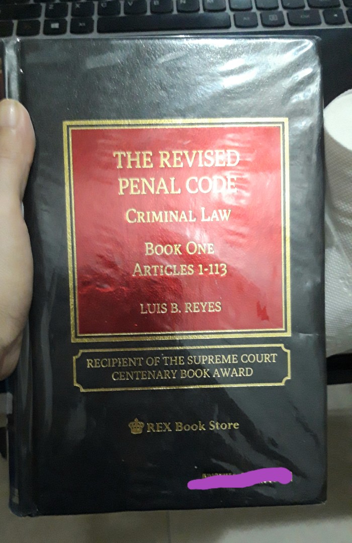 Revised Penal Code Criminal Law Book 1 2017 By Reyes Hobbies And Toys