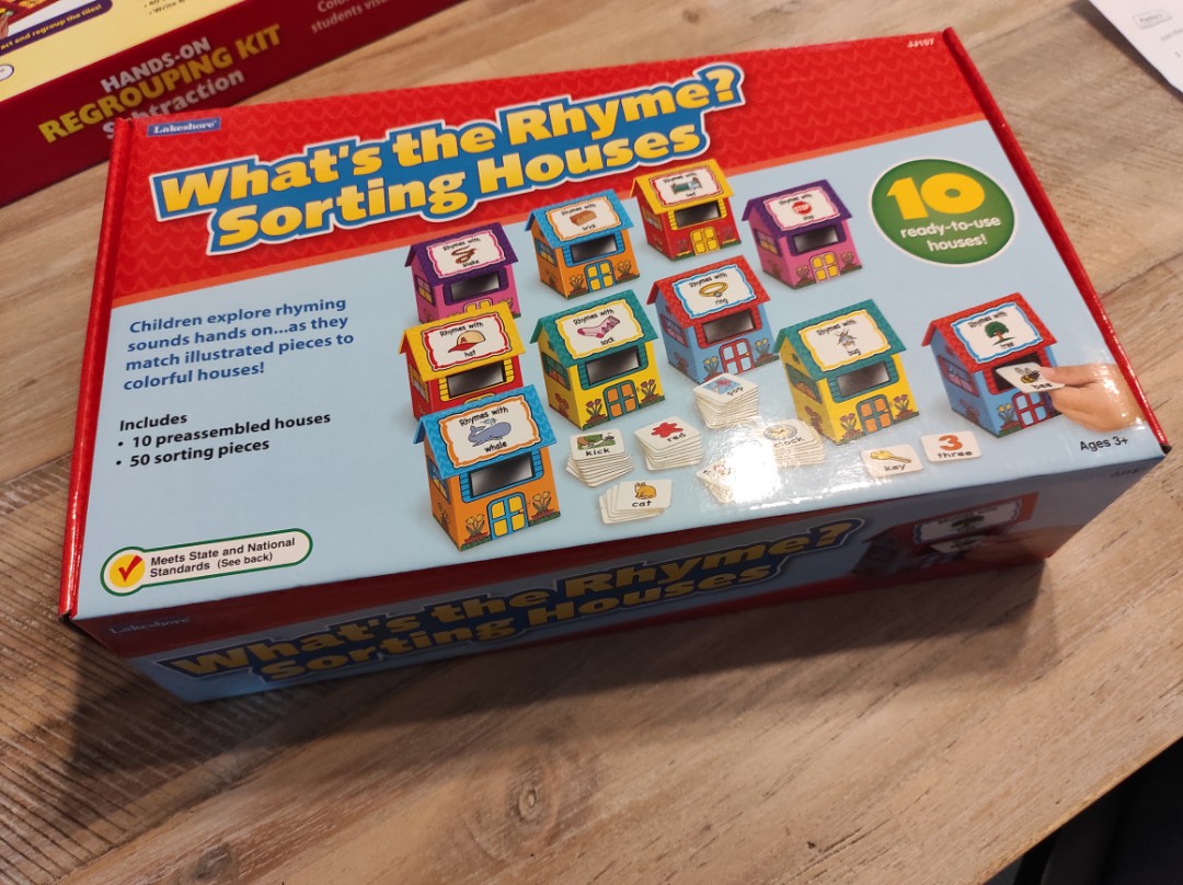 Rhyming Sorting Phonics Game by Lakeshore, Hobbies & Toys, Toys & Games ...