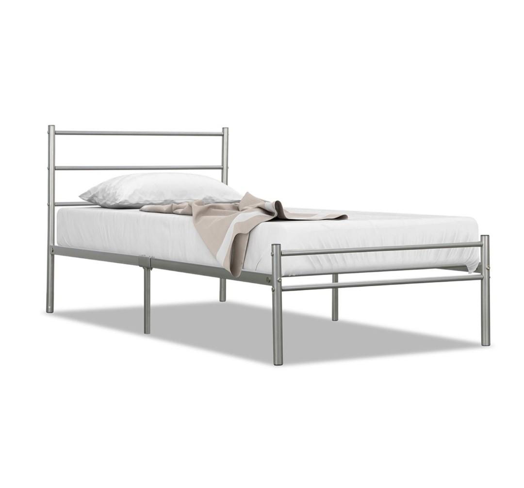 Ricky metal Bed Frame (Single), Furniture & Home Living, Furniture, Bed ...