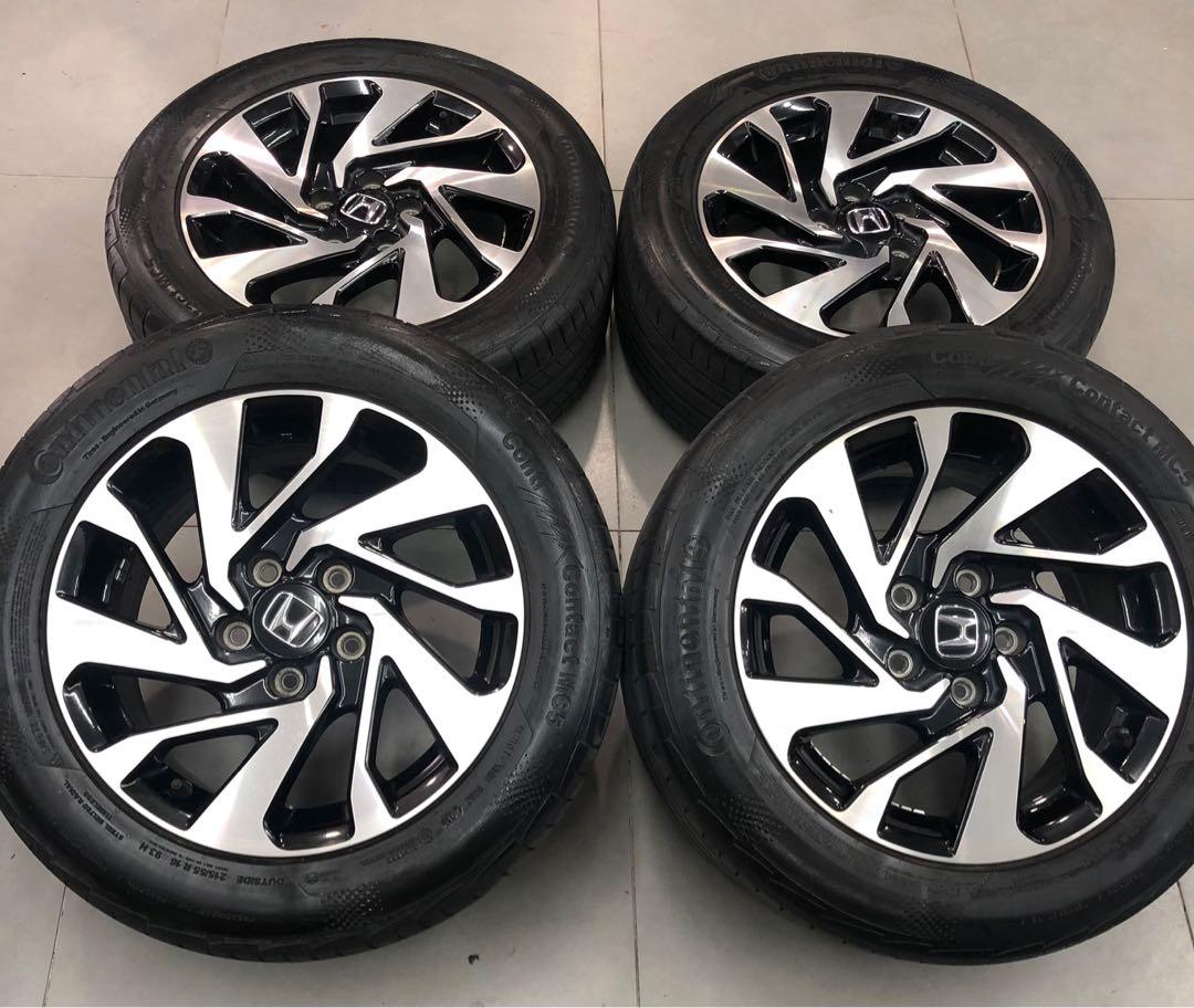 Rim Honda Civic FC 16 inci siap tayar, Auto Accessories on Carousell