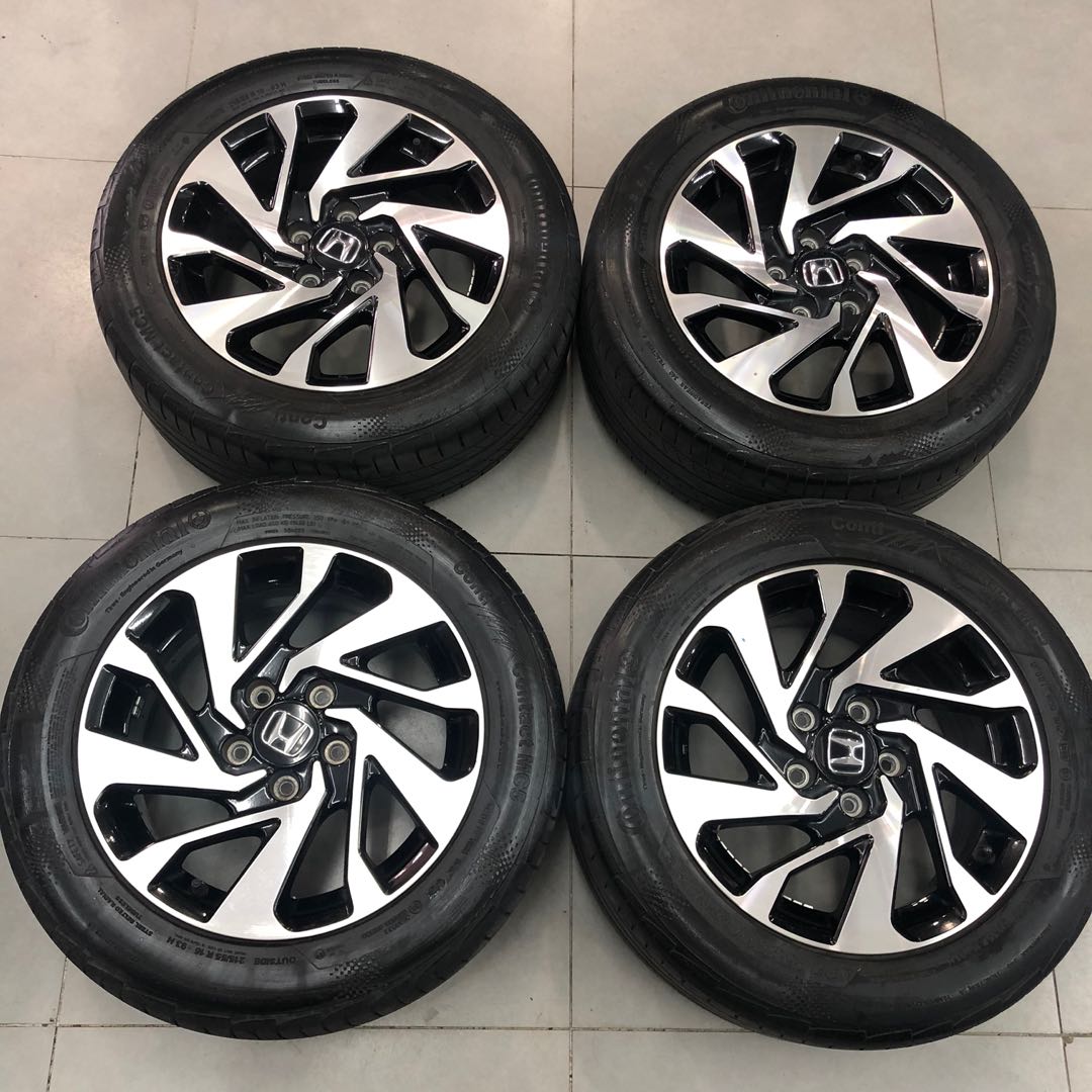 Rim Honda Civic FC 16 inci siap tayar, Auto Accessories on Carousell