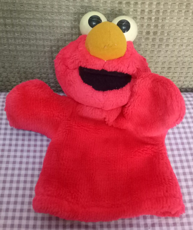 Sesame St. Elmo Character Puppet Interactive Toy, Babies & Kids, Infant ...