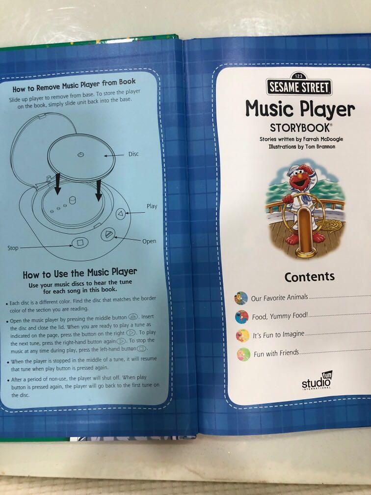 Sesame Street music player story book, Hobbies & Toys, Books ...