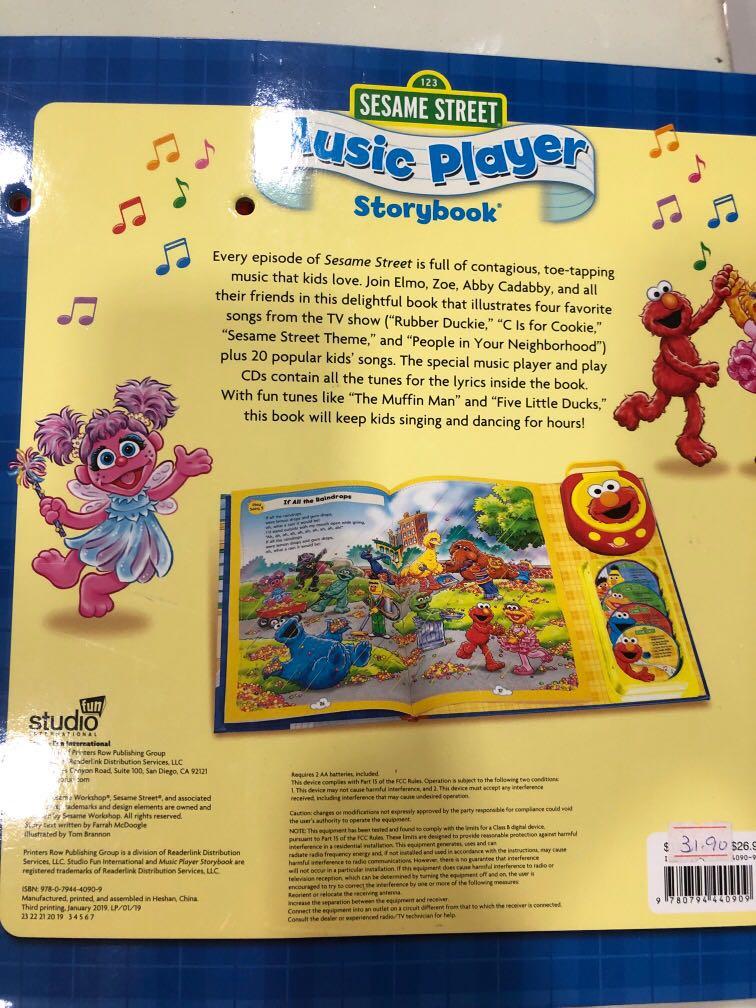 Sesame Street music player story book, Hobbies & Toys, Books ...