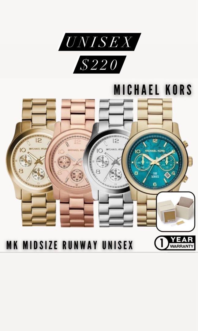 *SG* Michael Kors Midsize Runway Chronograph Ladies & Unisex Watch ...