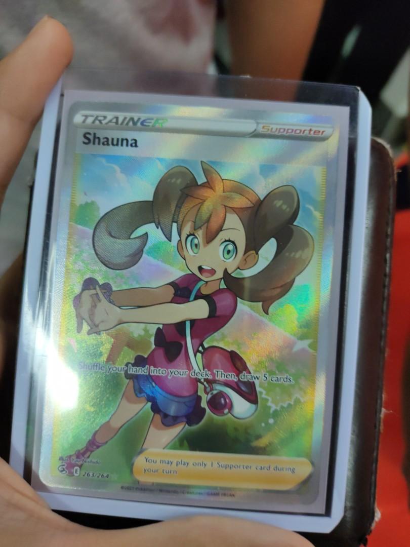 Shauna Full art trainer pokemon card ( Evolving skies), Hobbies & Toys ...