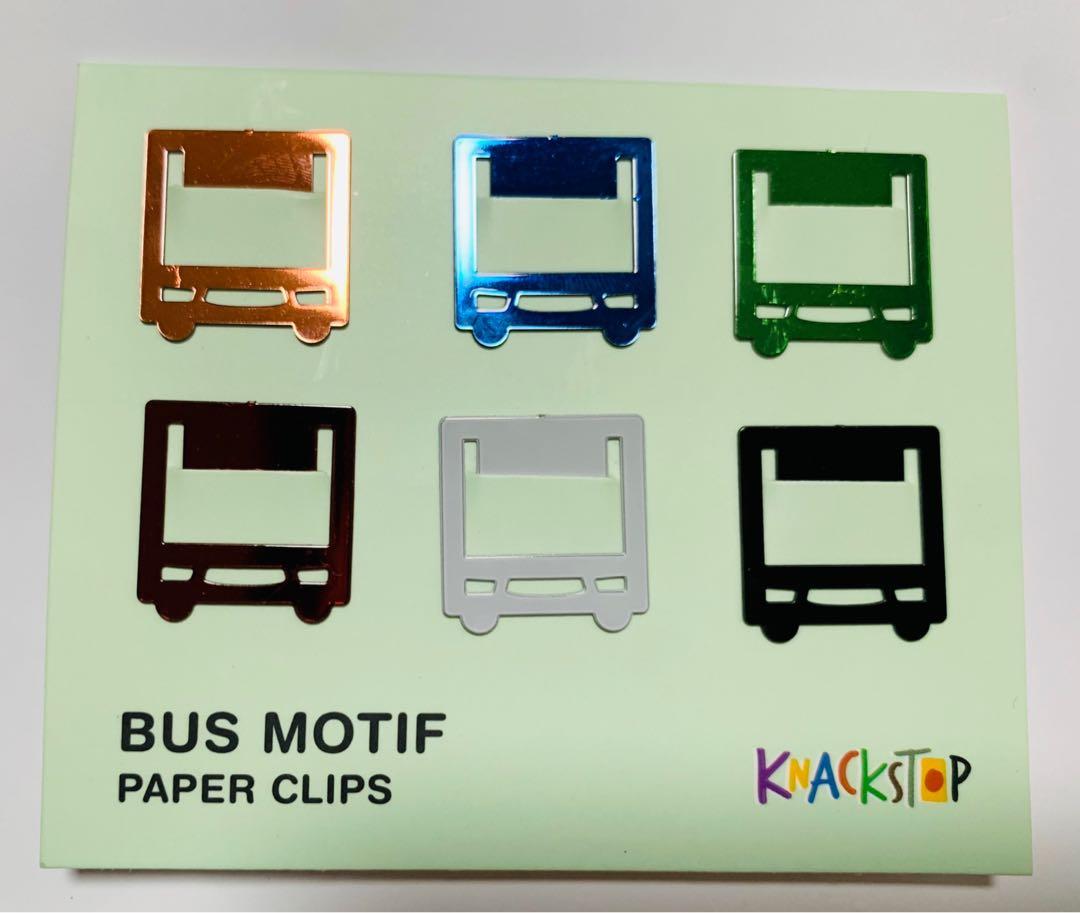 Shiny Bus Motif Transportation Paper Clips Collectible, Hobbies & Toys ...