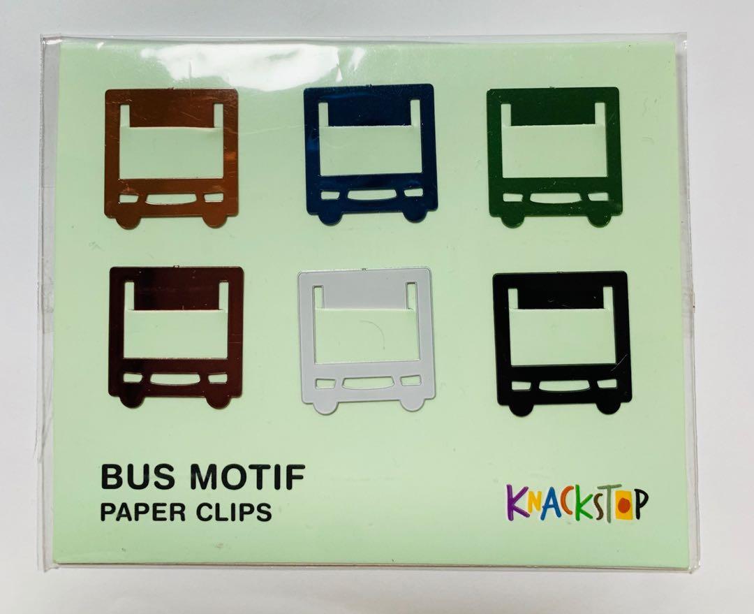 Shiny Bus Motif Transportation Paper Clips Collectible, Hobbies & Toys ...