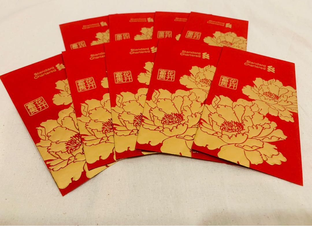 Standard Chartered Ang Pow Packets (9 pieces), Hobbies & Toys ...