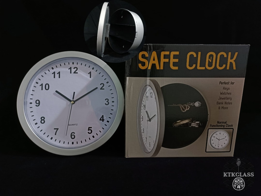 Storage stash clock, Furniture & Home Living, Home Decor, Clocks on ...