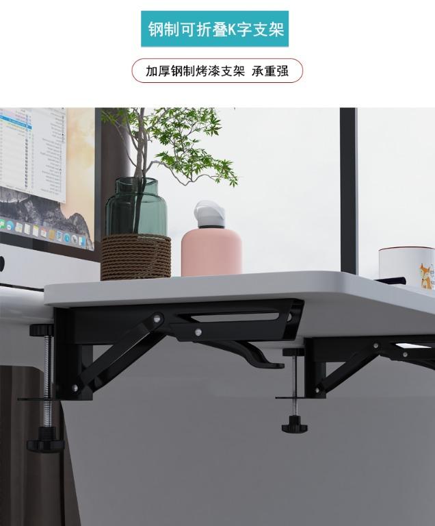 Workstation Study Room Desk Table Extension Set White, Furniture & Home ...