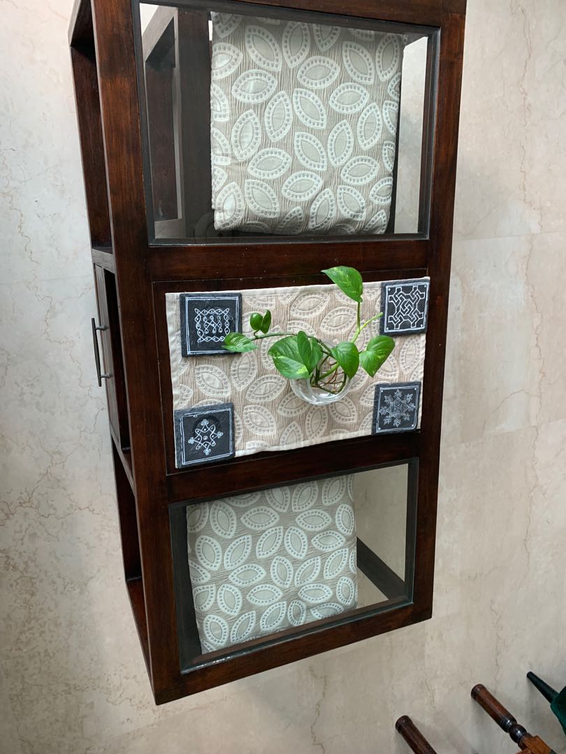 Table with pull out stools, Furniture & Home Living, Furniture, Tables ...