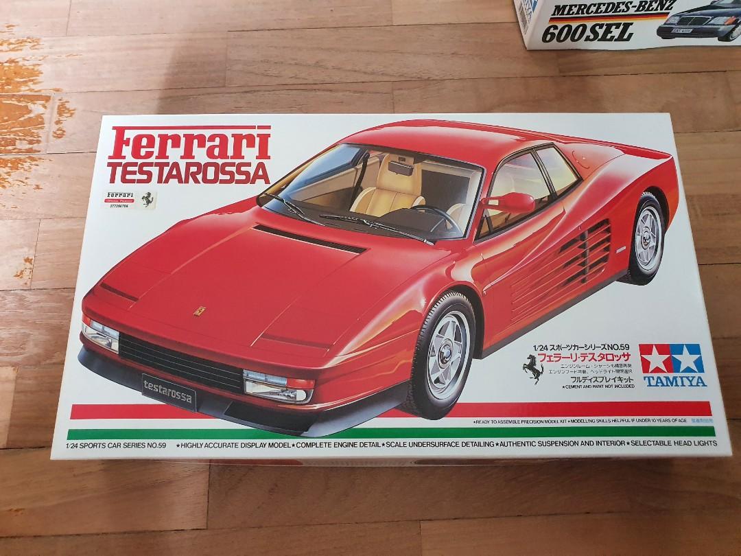 Tamiya 1/24 Ferrari Testarossa, Hobbies & Toys, Toys & Games on Carousell