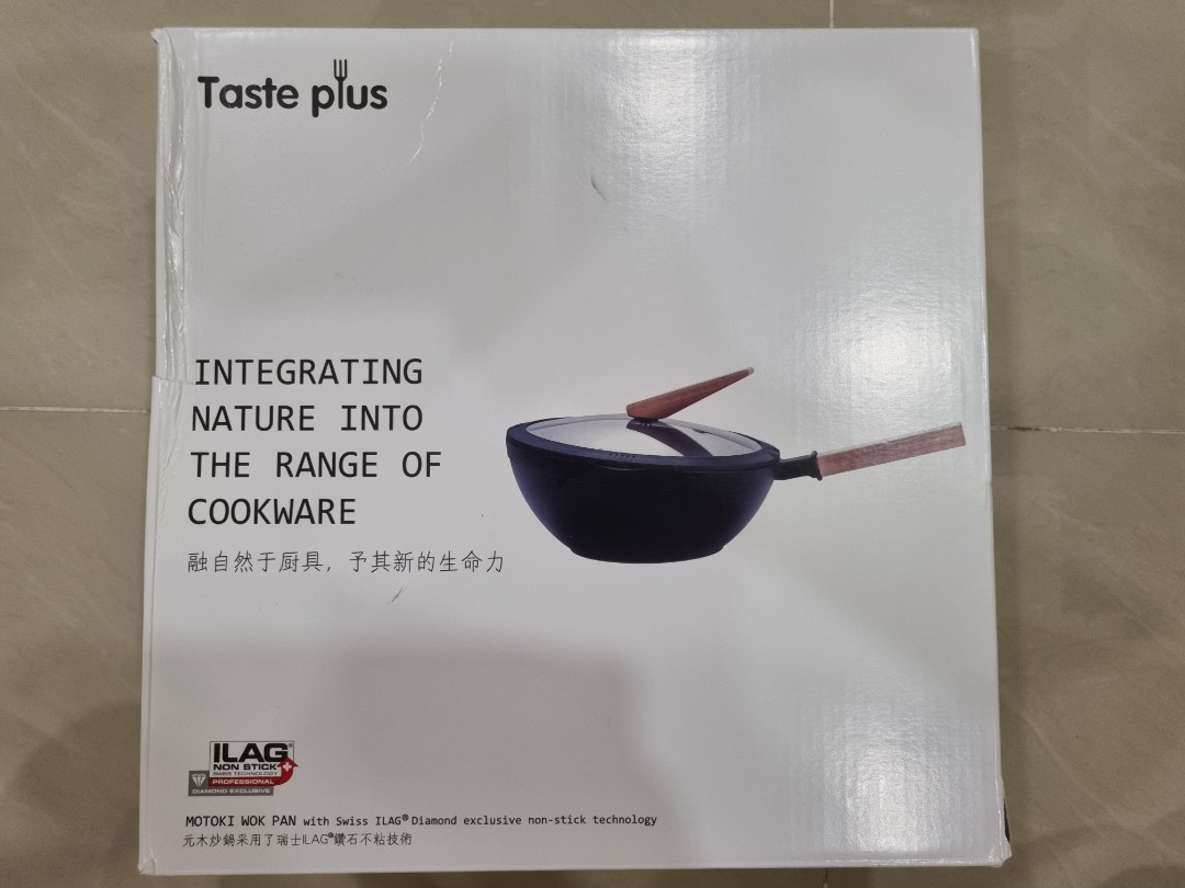 Taste Plus Non-stick Wok 30cm, Furniture & Home Living, Kitchenware ...