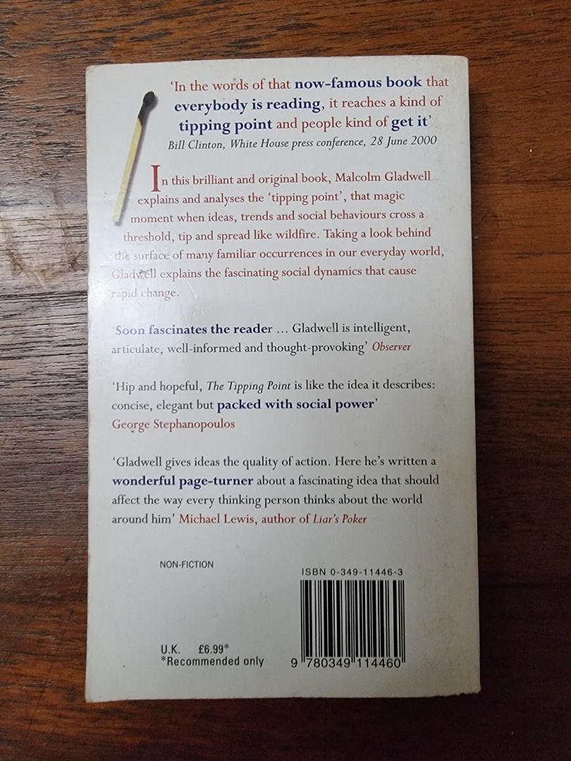 The Tipping Point - Malcolm Gladwell, Hobbies & Toys, Books & Magazines ...