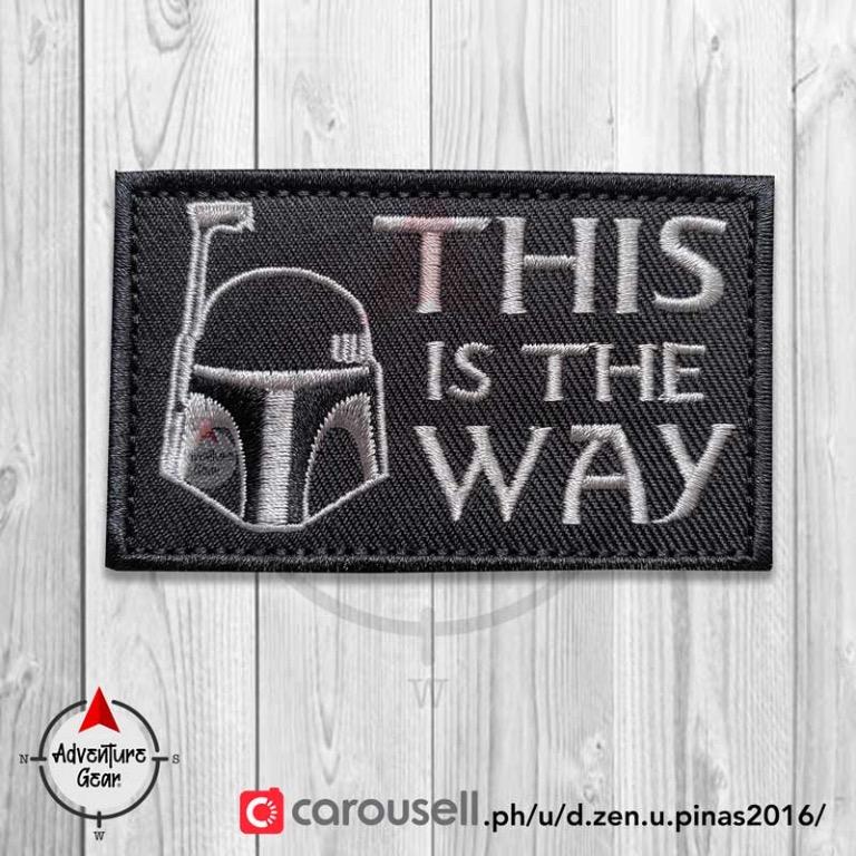 This is the Way - Mandalorian Helmet Embroidered Patch, Hobbies & Toys ...