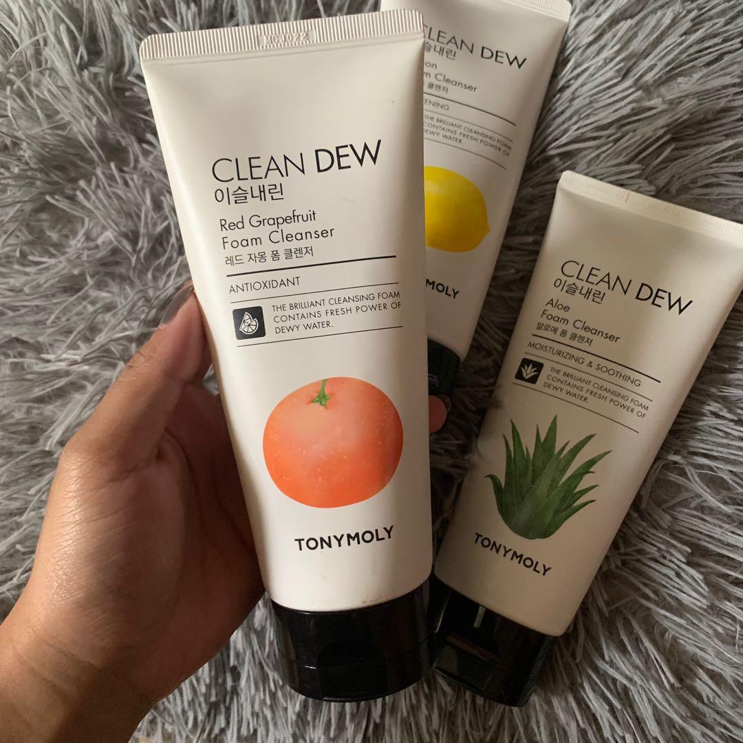 TonyMoly Clean Dew Facial Wash, Beauty & Personal Care, Face, Face Care ...