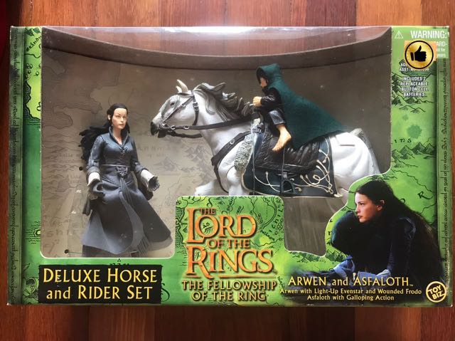 Toybiz Lord of The Rings LOTR Arwen and Asfaloth with Frodo Deluxe ...
