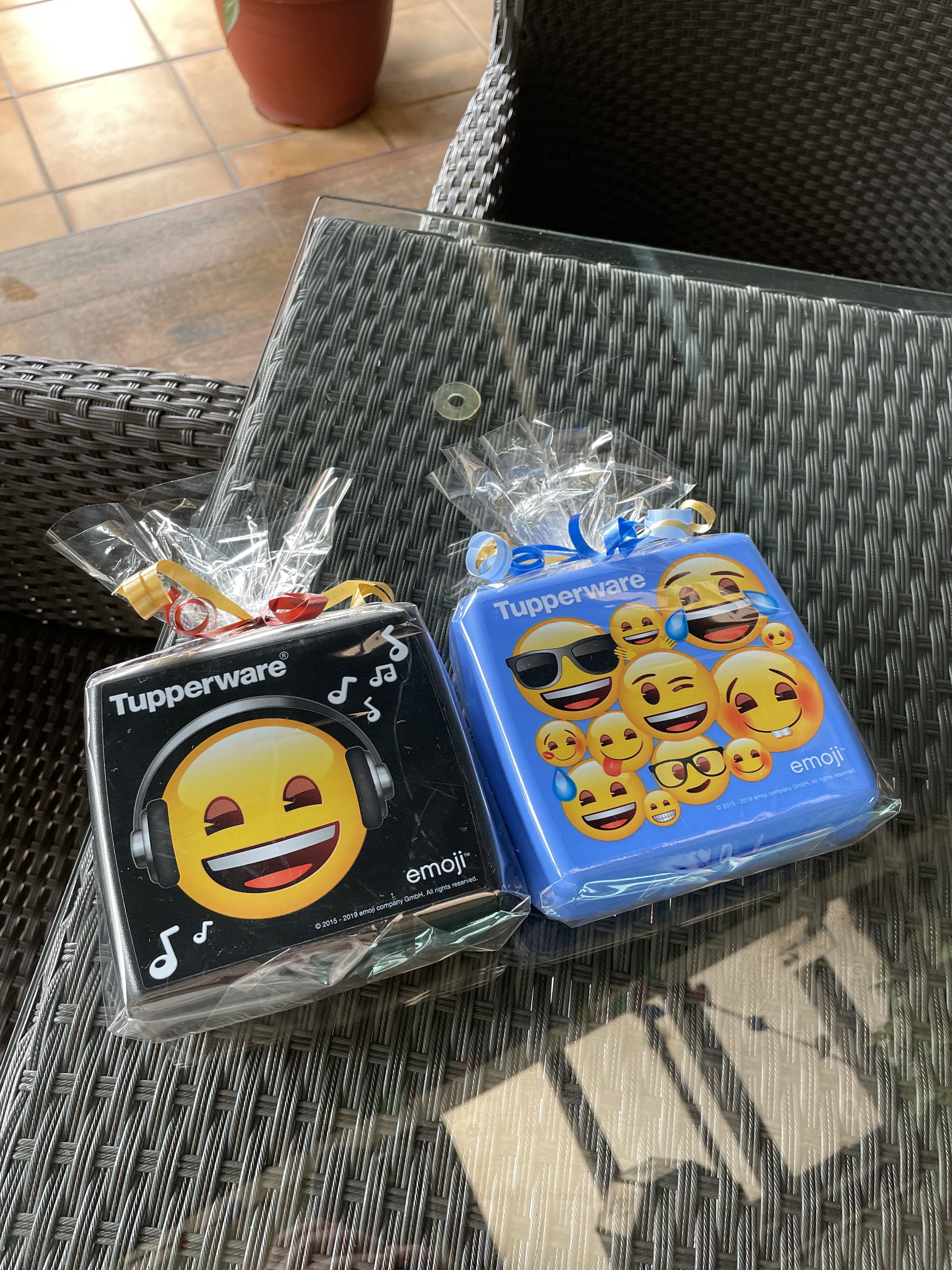 Tupperware Smiley Emoji Sandwich, Furniture & Home Living, Kitchenware ...