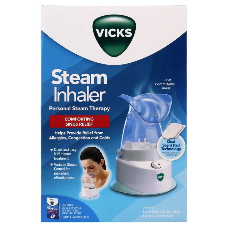 Vicks Personal Steam Inhaler, V1200, Health & Nutrition, Medical ...