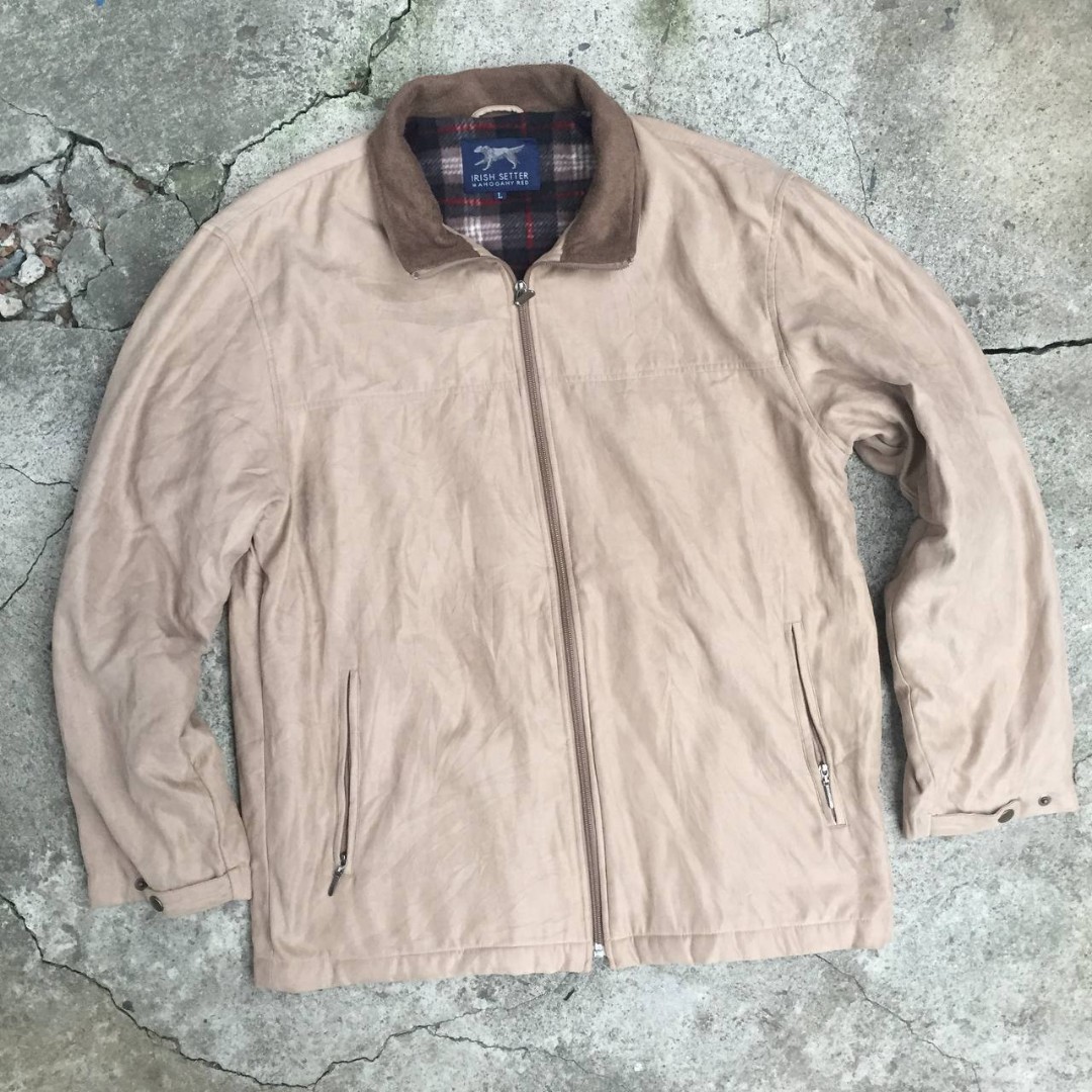 VINTAGE IRISH SETTER QUILTED LINED KHAKI JACKET, Men's Fashion, Coats ...