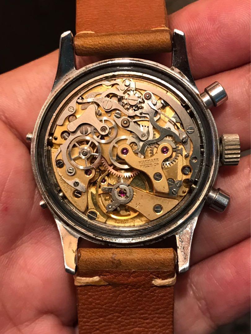 Vintage Wakmann chronograph Valjoux 730, 37mm without crown , Men's ...