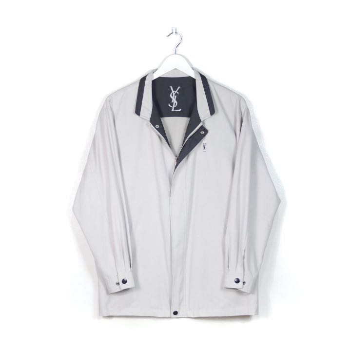 Vintage Yves Saint Laurent YSL Zip Up Jacket, Men's Fashion, Coats ...