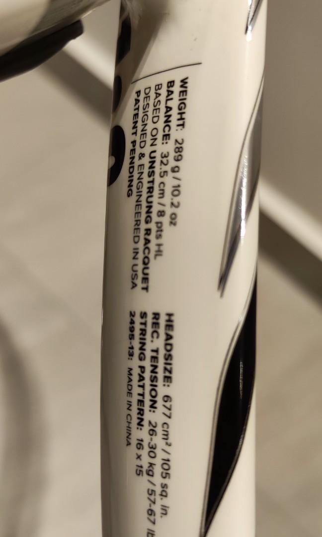 Wilson Steam 105s - tennis racket, Sports Equipment, Sports & Games ...