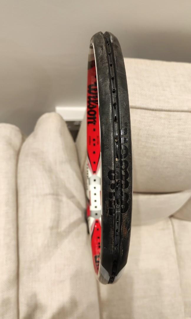 Wilson Steam 105s - tennis racket, Sports Equipment, Sports & Games ...