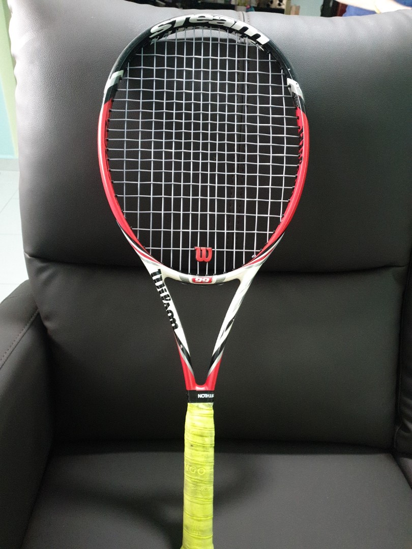 Wilson Steam 99 Tennis Racket, Sports Equipment, Sports & Games, Racket ...