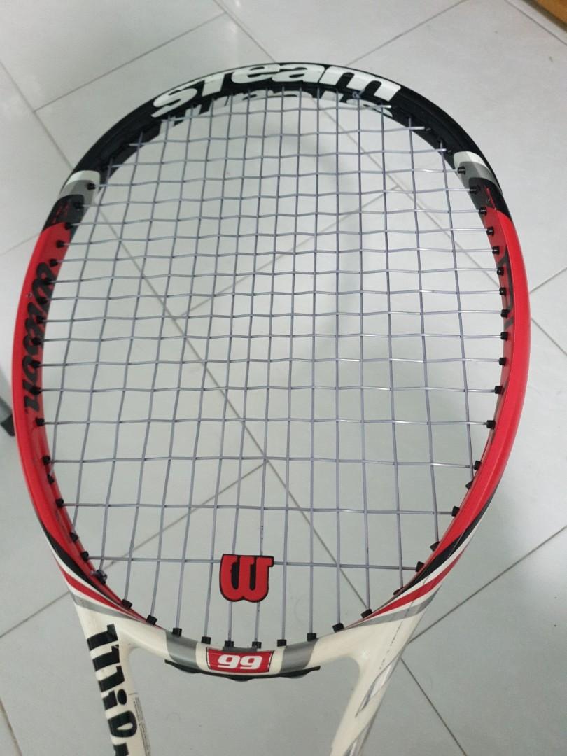 Wilson Steam 99 Tennis Racket, Sports Equipment, Sports & Games, Racket ...
