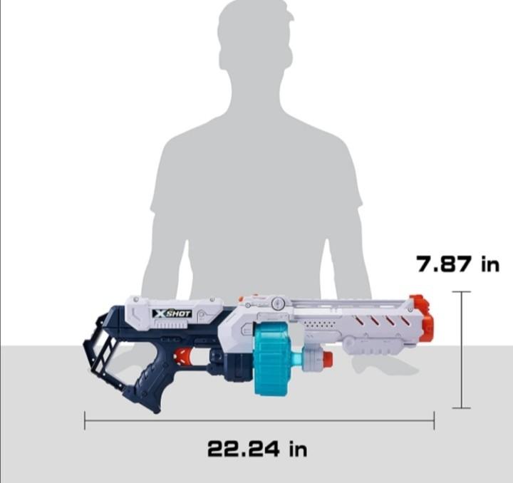 XShot 36350 Excel Turbo Fire Foam Dart Blaster, Hobbies & Toys, Toys ...