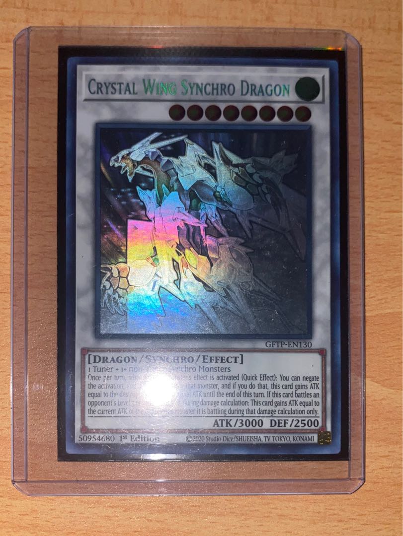 [YuGiOh] Crystal Wing Synchro Dragon (Ghost Rare), Hobbies & Toys, Toys ...
