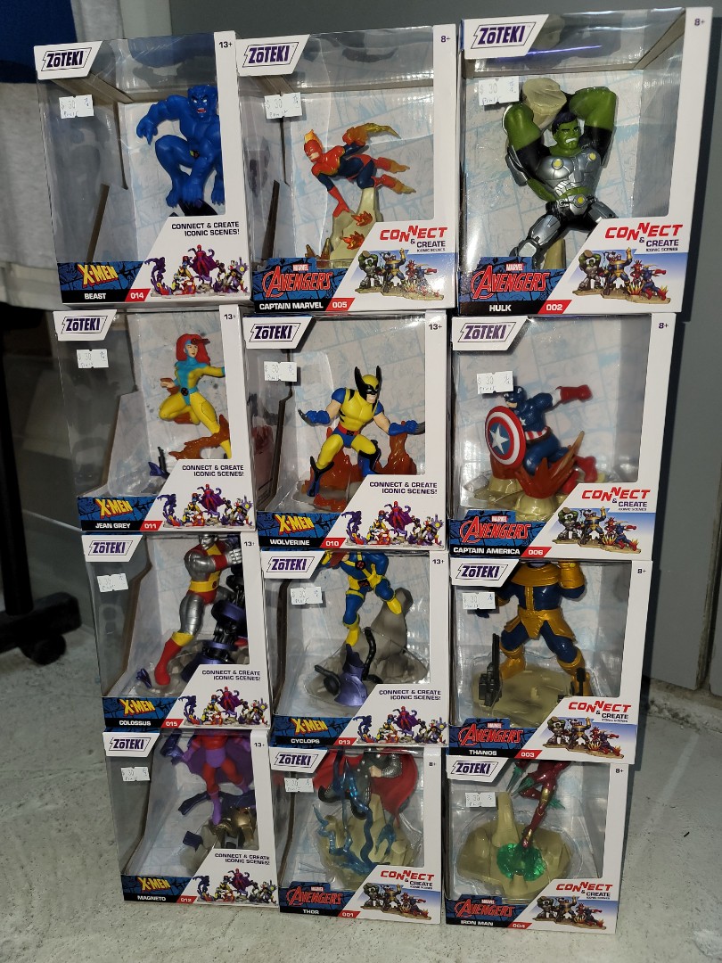 ZOTEKI marvel AVENGERS X-MEN FIGURE character CONNECT CREATE ICONIC ...