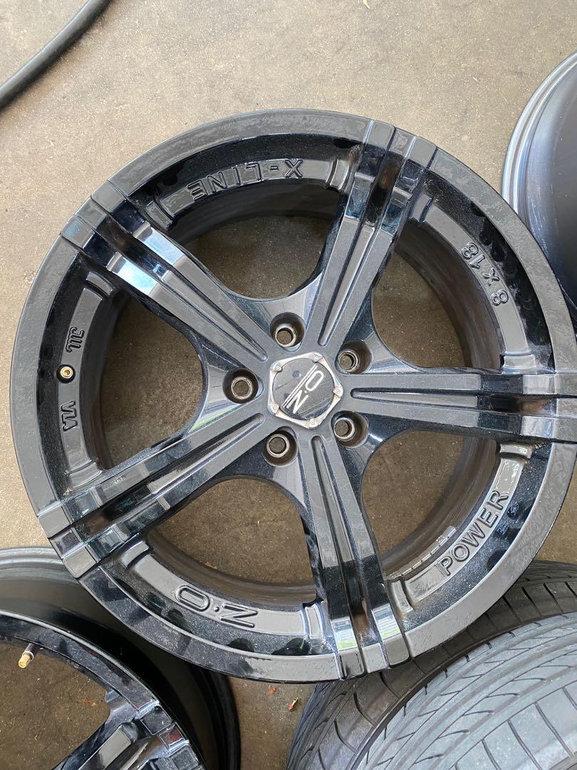 18 inch Oz X Line Power Rims, Car Accessories, Tyres & Rims on Carousell