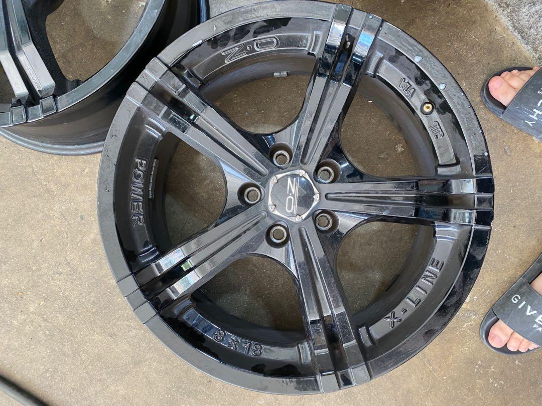 18 inch Oz X Line Power Rims, Car Accessories, Tyres & Rims on Carousell