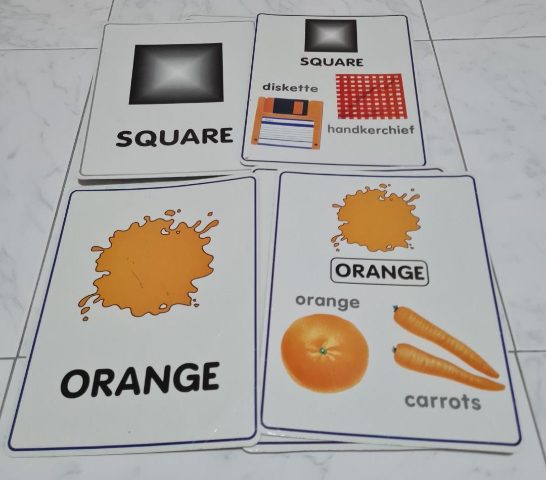 A4 Flash cards, Hobbies & Toys, Toys & Games on Carousell