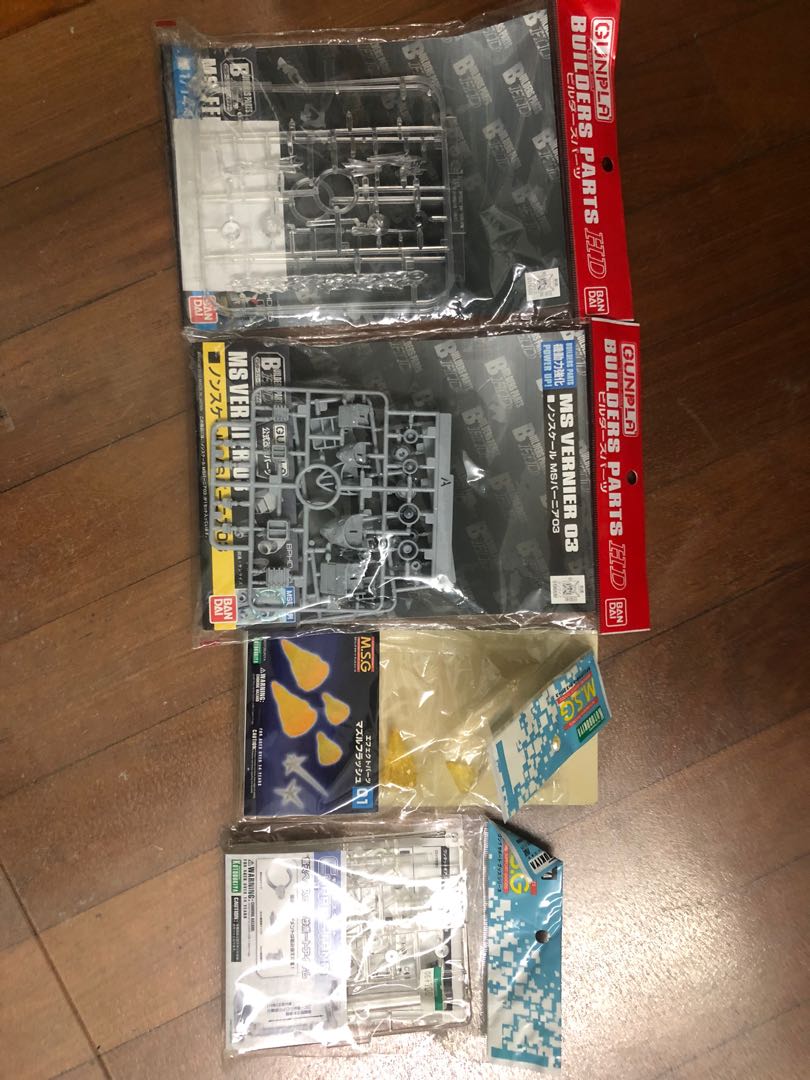Assorted gunpla Builder parts + Kotobukiya MSG Parts, Hobbies & Toys ...